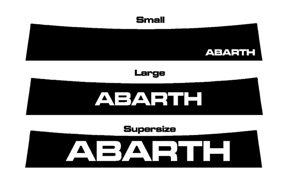 ABARTH Sunstrip Decals – Abarth Decals