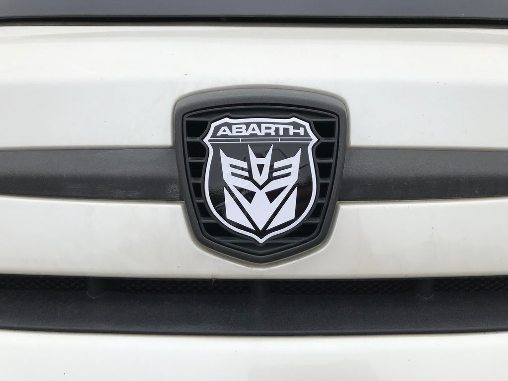 500/595/695 Transformers Autobot badge overlays Set of 4 – Abarth Decals