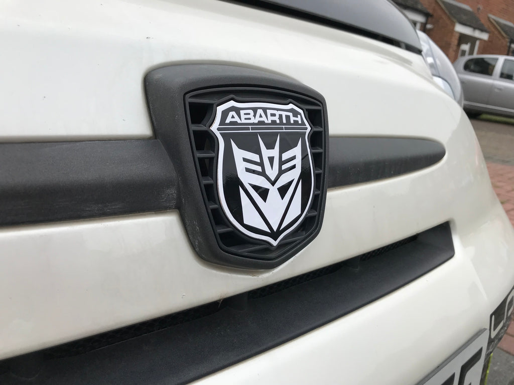 500/595/695 Transformers Autobot badge overlays Set of 4 – Abarth Decals