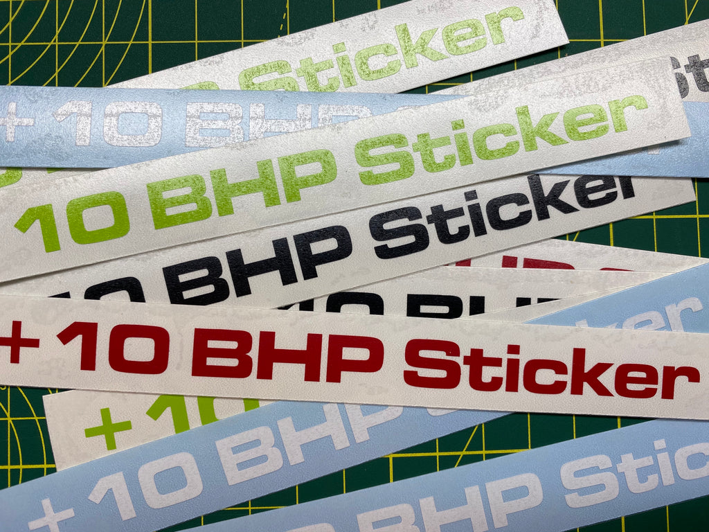 10 BHP sticker (Interior) – Abarth Decals